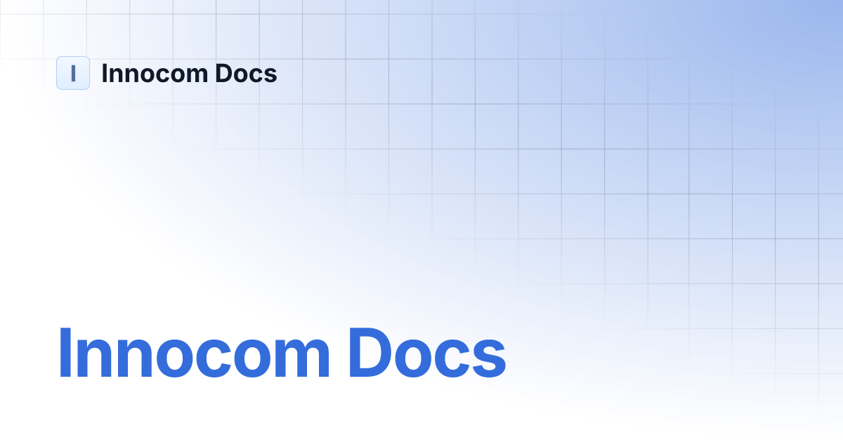 Innocom Docs | Innocom Docs
